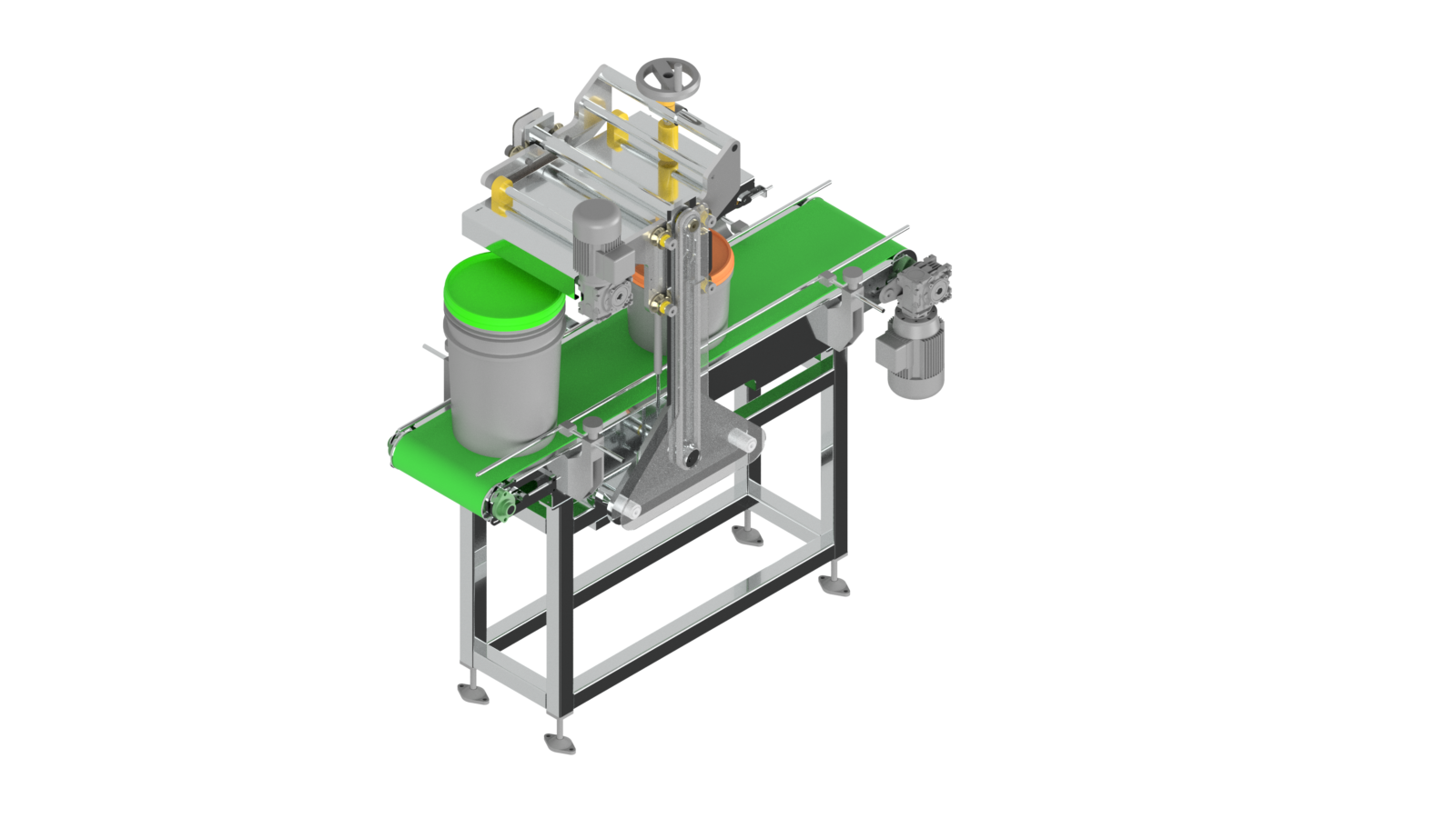 Conveyor Lid Press Machine - Lucan Engineering